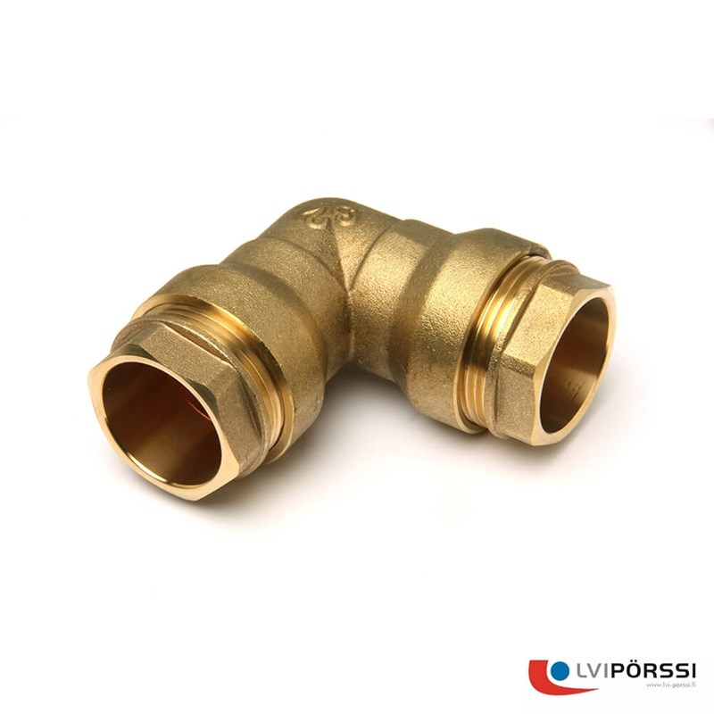 Muovi-Muovi Kulmaliitin | Messinkiset Muoviputken Liittimet - kuparipuristerenkaalla ...